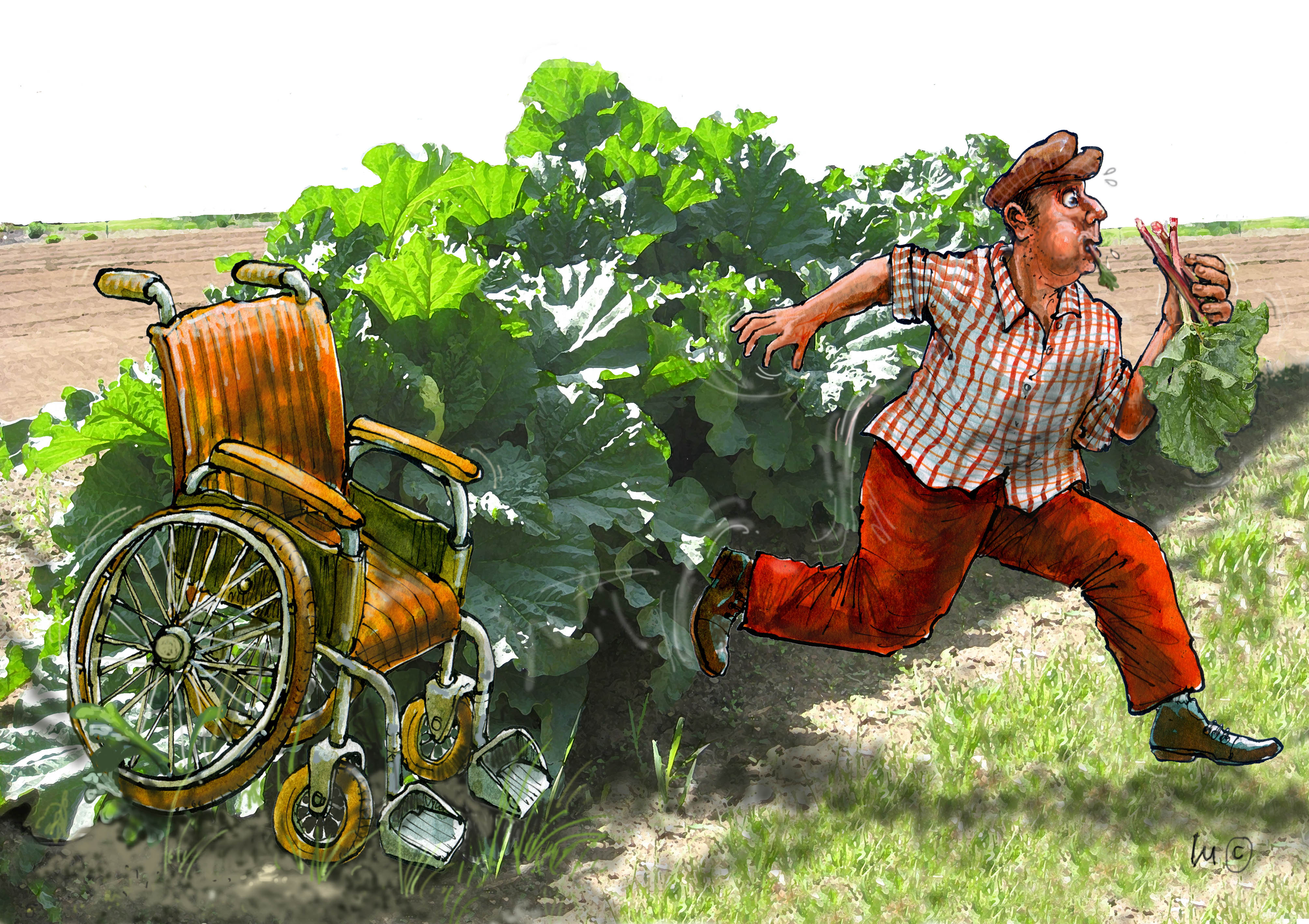 Luc Vernimmen – [ Belgium ] – cartoon 1 - The Rhubarb - rabarburaCARTOONS